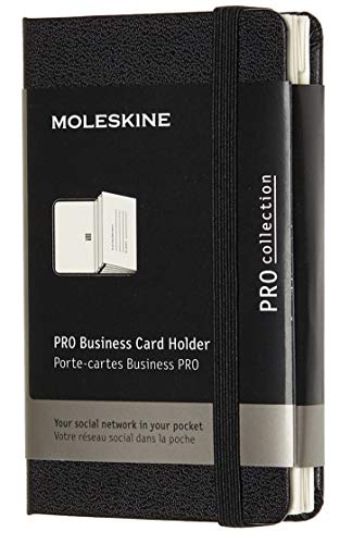 Moleskine Professional Business Card Holder, XS, Black (2.5 x 4.25)