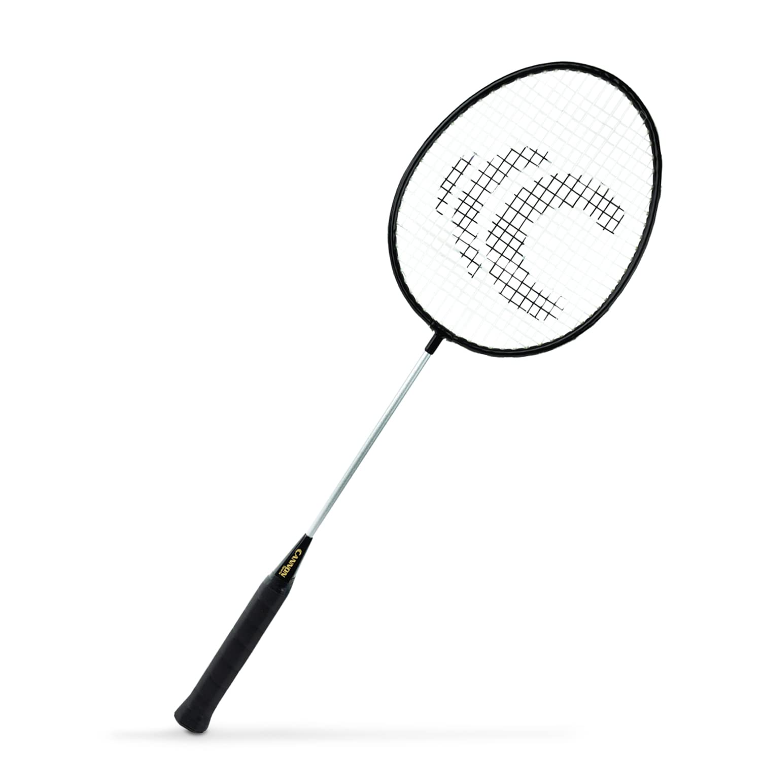 Cannon Sports Badminton Steel Racket for Beginner Players & Practice with Grip (26 Inches)