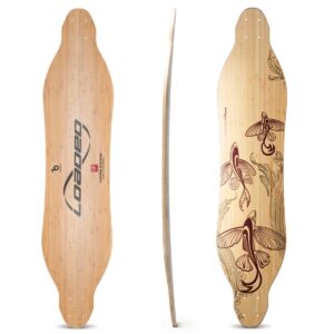 loaded boards vanguard bamboo longboard skateboard deck (flex 1)