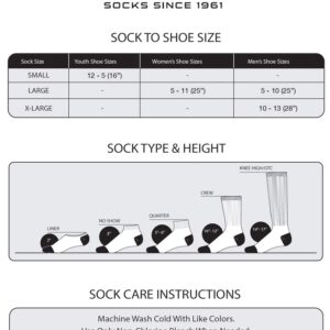 TCK Flat Knit Sanitary Liner Baseball Socks (Large, White)