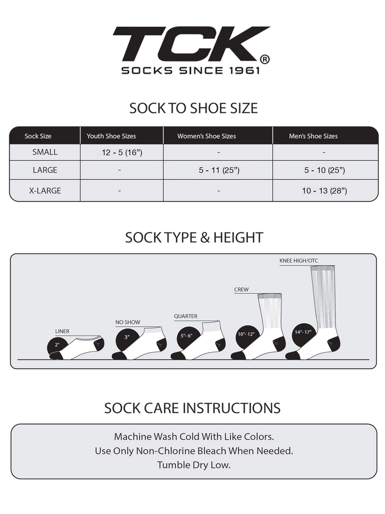 TCK Flat Knit Sanitary Liner Baseball Socks (Large, White)