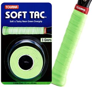 tourna soft tac overgrip wrap, neon green