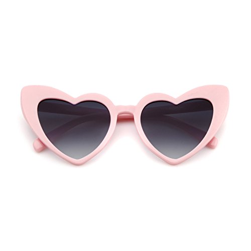 ZYApril Love Heart Shaped Sunglasses for Women - Vintage Cat Eye Mod Style Retro Glasses as Birthday Gifts