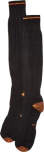 eurosock snow base ski socks, black/orange, medium