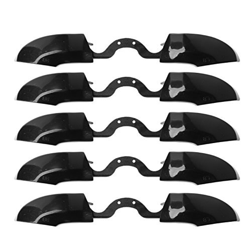 5PCS Solid Black LB RB Bumpers Triggers Buttons with T8 T6 Screwdrivers Replacement for Xbox One Elite Controller