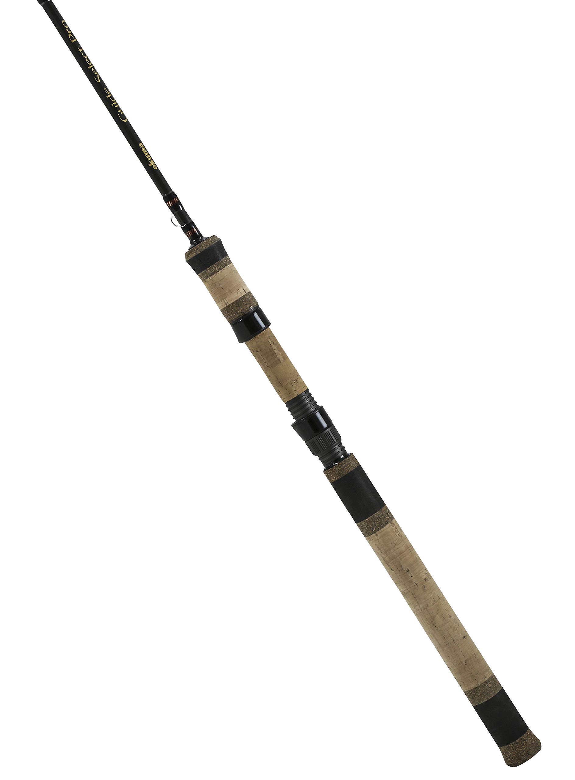 Okuma GSP-S-761L Guide Select Pro Trout Spinning Rod, 7'6" Length, 1 Piece, 2-6 lb Line Rate, 1/8-1/2 Ooz Lure Rate, Light Power, Black