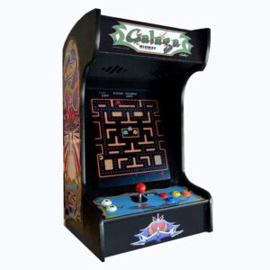 Doc and Pies Arcade Factory Classic Home Arcade Machine - Tabletop and Bartop - 412 Retro Games - Full Size LCD Screen, Buttons and Joystick (Black)