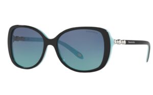 tiffany & co. tf4121b sunglasses black blue w/blue gradient lens 55mm 80559s tf4121-b tiffany&co. tf 4121b tf 4121-b, large