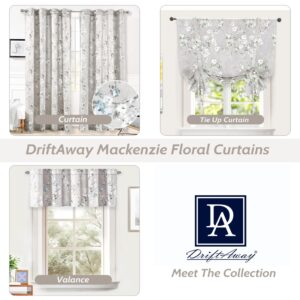 DriftAway Floral Curtains for Living Room 52 Inch x 84 Inch Room Darkening Grommet Thermal Window Treatment for Bedroom Farmhouse 2 Panels