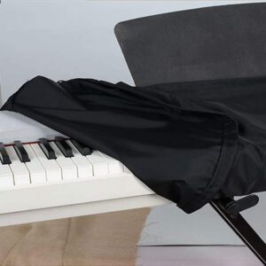 88 Keyboard Electronic Piano Keyboard Dust Cover, Waterproof Dust Proof 88 Keyboard Digital Piano Bags Cases Covers, Made of Polyester & Spandex with Built-In Bag Elastic Cord Locking Clasp