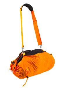 peregrine field gear hunting long beard turkey hammock carrier holder with non-slip neoprene shoulder pad - orange