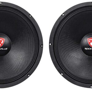 Rockville (2) RVW1500P8 3000w 15" Raw DJ Subwoofers 8 Ohm Subs 70OZ Magnet