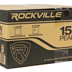 Rockville (2) RVW1500P8 3000w 15" Raw DJ Subwoofers 8 Ohm Subs 70OZ Magnet