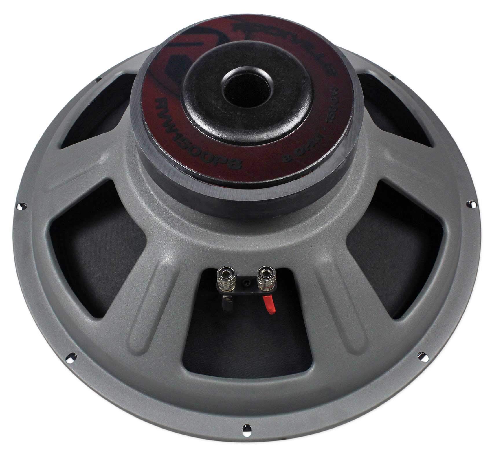 Rockville (2) RVW1500P8 3000w 15" Raw DJ Subwoofers 8 Ohm Subs 70OZ Magnet