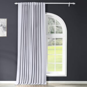 hpd half price drapes extra wide room darkening curtains for bedroom & living room 100 x 108 (1 panel), boch-144105-108-dw, fog grey