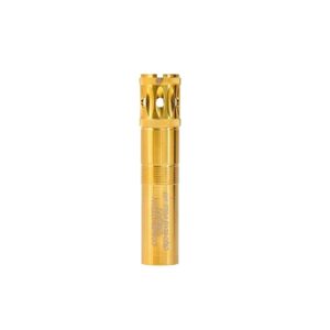 carlsons choke tubes 12 gauge compatible for benelli crio plus [ cylinder | 0.725 diameter ] stainless steel | gold competition target ported sporting clays choke tube | made in usa