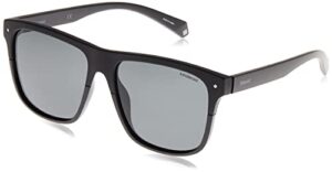 polaroid sunglasses men's pld6041/s rectangular sunglasses, matte havana , 56mm us