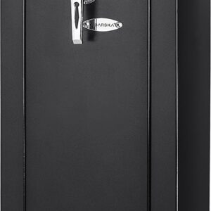 BARSKA New Large Quick Access Biometric Rifle Gun Safe Cabinet (13.75 in x 13.38 in x 57 in)