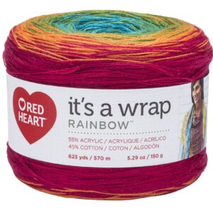 RED HEART Wrap Rainbow, Fiesta Yarn