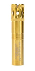 carlsons choke tubes 12 gauge for beretta crio plus [ light modified | 0.710 diameter ] stainless steel | gold competition target ported sporting clays choke tube | made in usa