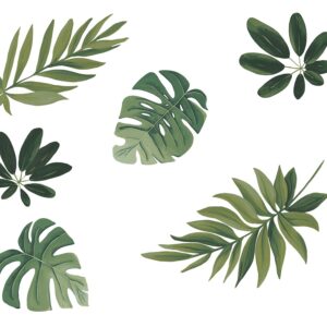 Wall Pops WallPops DWPK2761 Havana Leaves Wall Art Kit, Green