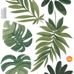 Wall Pops WallPops DWPK2761 Havana Leaves Wall Art Kit, Green