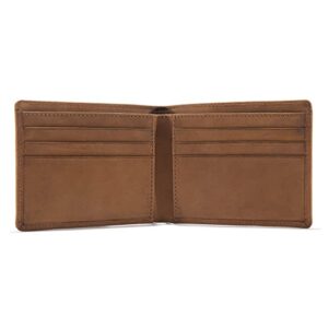 Carhartt Men's Casual Saddle Leather Wallets, Available in Multiple Styles and Colors, Brown (Bifold), One Size