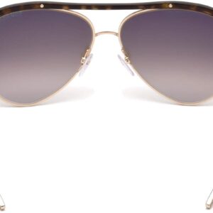 Tom Ford Womens Sabine Non-Polarized Signature Aviator Sunglasses Gold O/S