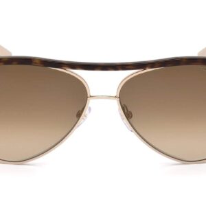 Tom Ford Womens Sabine Non-Polarized Signature Aviator Sunglasses Gold O/S