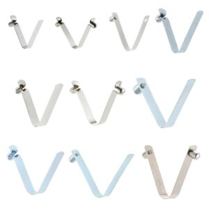 LIXADA 6pcs Kayak Paddle Spring Clips Tent Pole Clips Push Button Spring Snap Clip Locking Tube Pin