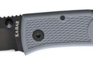 Ka-Bar 4062GY, Dozier Folding Hunter, Gray, Black Clip, Straight Edge