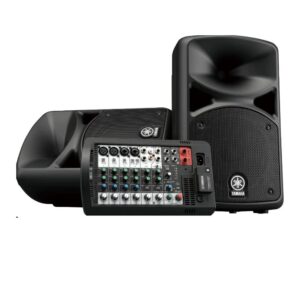 yamaha portable pa system with bluetooth stagepas 400bt , black