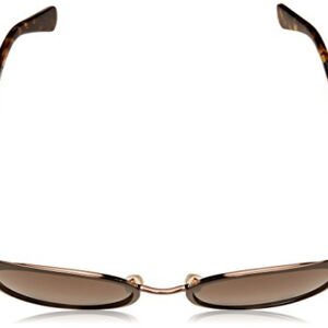 Kate Spade Women's Janalee Round Sunglasses, Havana, 53 mm