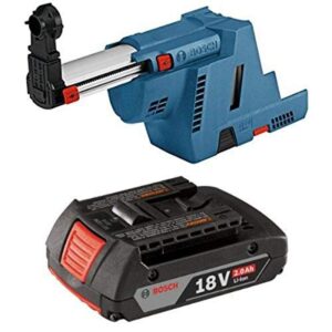 bosch gde18v-16 sds-plus dust collection attachment with 2.0 ah battery