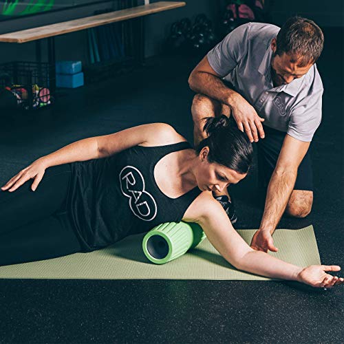 RAD Axle/Extra Firm Density Foam Roller for HIPS, Back, Spine, Legs, Shoulder, Neck, Pecs and Traps Self Myofascial Release, Massage Mobility and Recovery