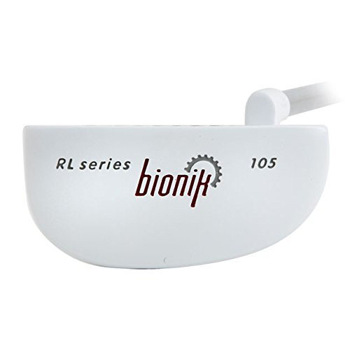 Bionik 105 Nano White Golf Putter Right Handed Semi Mallet Style with Alignment Line Up Hand Tool 33 Inches Petite Lady's Perfect for Lining up Your Putts