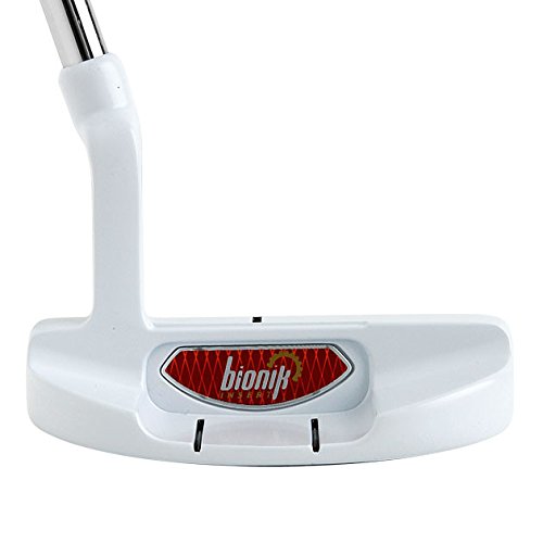 Bionik 105 Nano White Golf Putter Right Handed Semi Mallet Style with Alignment Line Up Hand Tool 33 Inches Petite Lady's Perfect for Lining up Your Putts