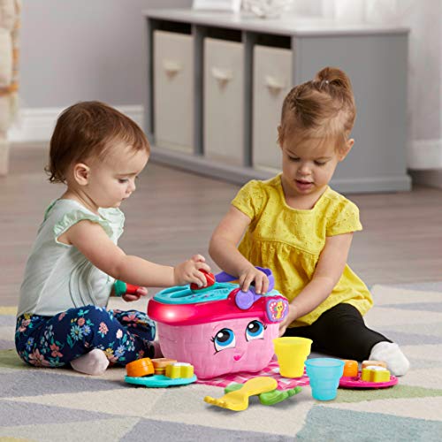 LeapFrog Shapes & Sharing Picnic Basket, Pink 6.22 x 8.66 x 6.69 inches