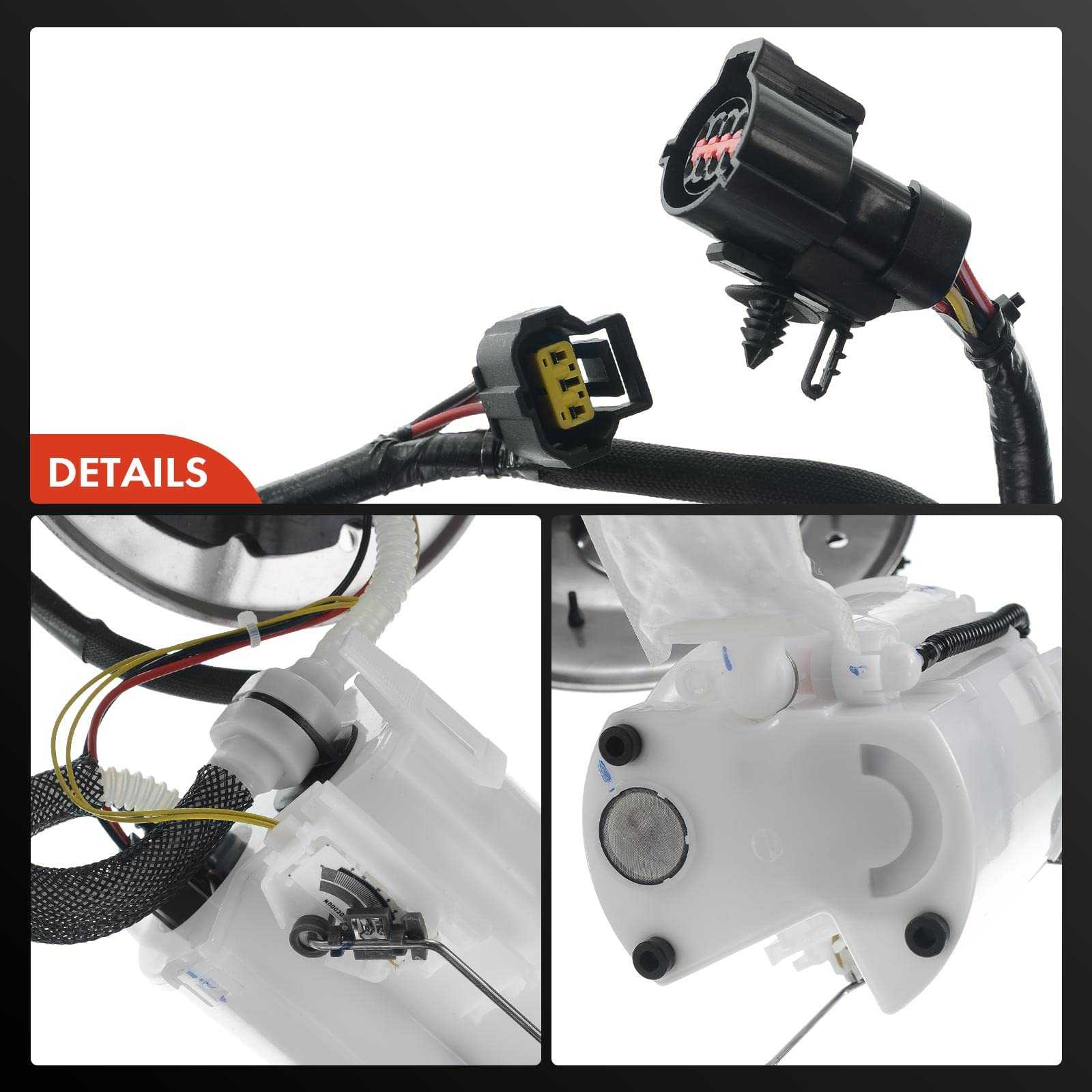 A-Premium Electric Fuel Pump Module Assembly with Sending Unit Compatible with Ford Mustang 1999 2000, V6 3.8L V8 4.6L, Replace# XR3Z9H307AD, XR3Z9H307AE