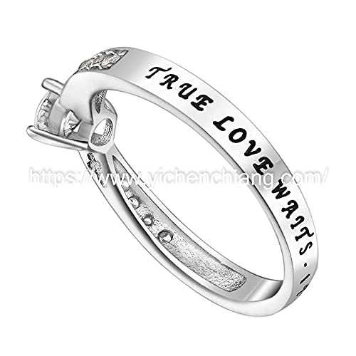 Spirit & Truth True Love Waits Message on a Stunning Majesty Ring High Polish Stainless Steel (6)