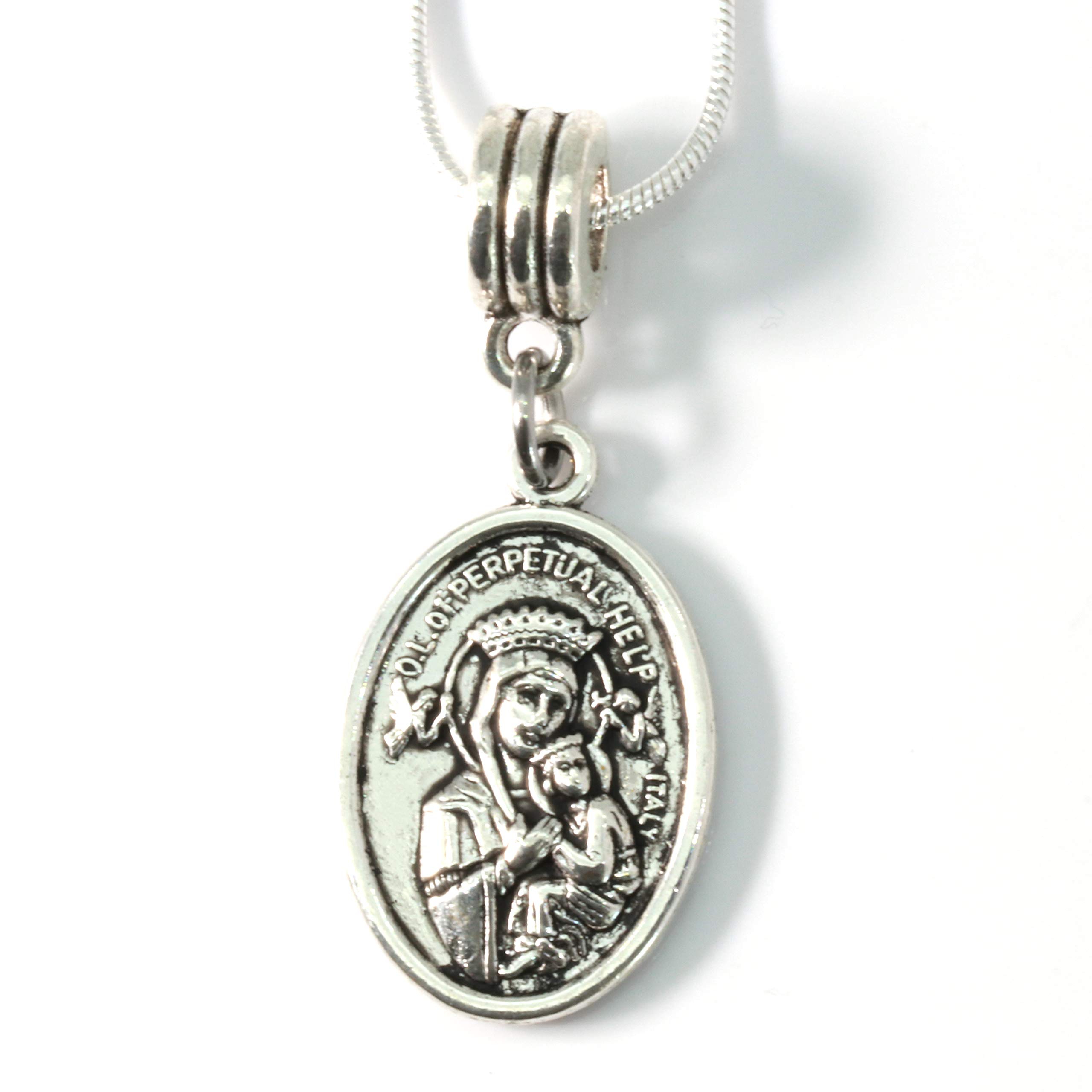 St Gerard Necklace Patron Saint of Pregnancy Charm Necklace St Gerard Pendant Patron Saint of Fertility with a Beautiful St Gerard Charm Fertility Necklace and St Philomena Anchor for Women