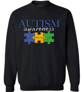 awkward styles autism awareness sweatshirt accept understand love autism gifts black l