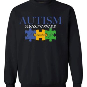 Awkward Styles Autism Awareness Sweatshirt Accept Understand Love Autism Gifts Black L