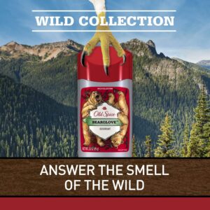 Old Spice Deodorant for Men, Bearglove Scent, Wild Collection, 3 oz, (Pack of 3)