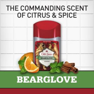 Old Spice Deodorant for Men, Bearglove Scent, Wild Collection, 3 oz, (Pack of 3)