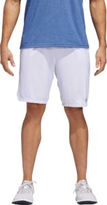 adidas men's axis knit training shorts (white/grey, s)