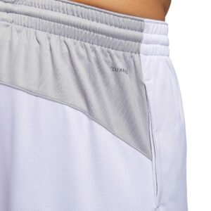 adidas Men's Axis Knit Training Shorts (White/Grey, S)