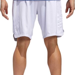 adidas Men's Axis Knit Training Shorts (White/Grey, S)