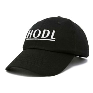 DALIX Cryptocurrency Hats HODL Dad Caps Blockchain Ethereum Bitcoin Litecoin Black