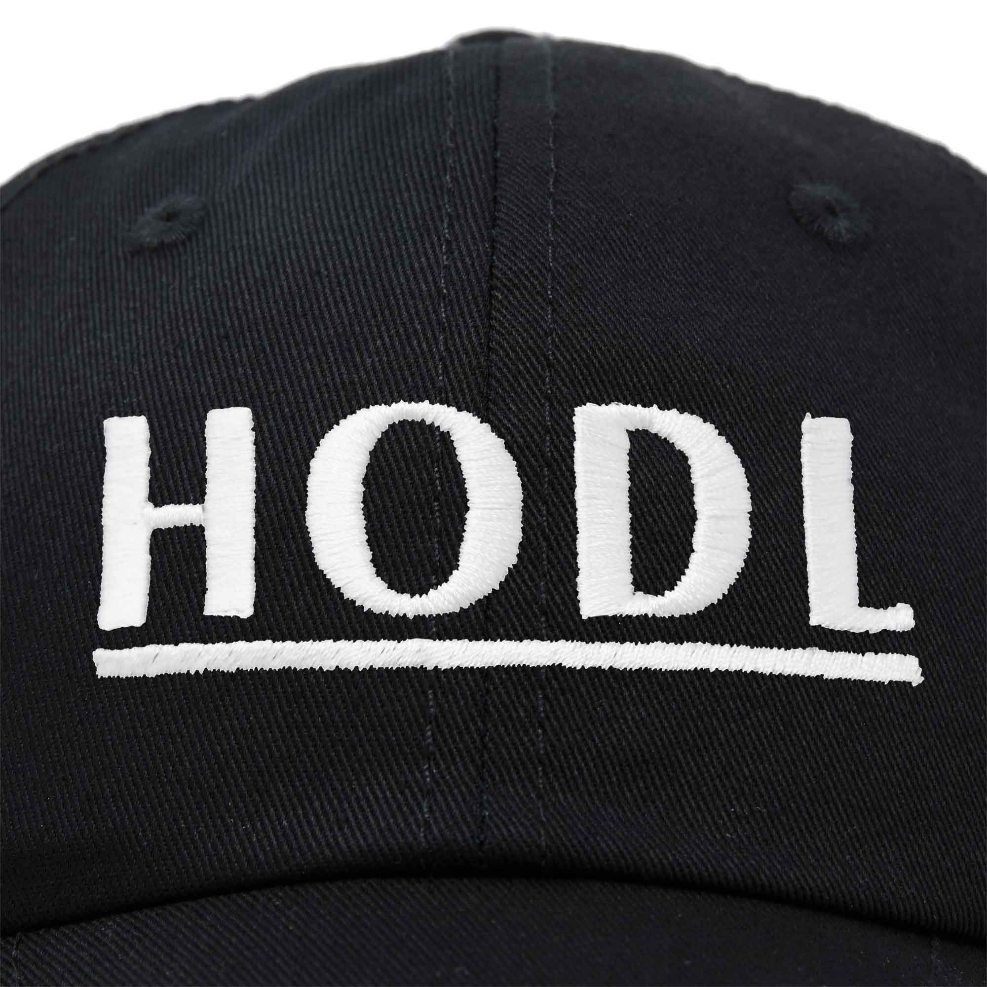 DALIX Cryptocurrency Hats HODL Dad Caps Blockchain Ethereum Bitcoin Litecoin Black